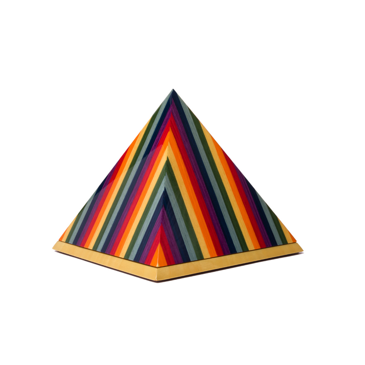 Modern Urn - The Pyramid in Multicolor – Oaktree Memorials