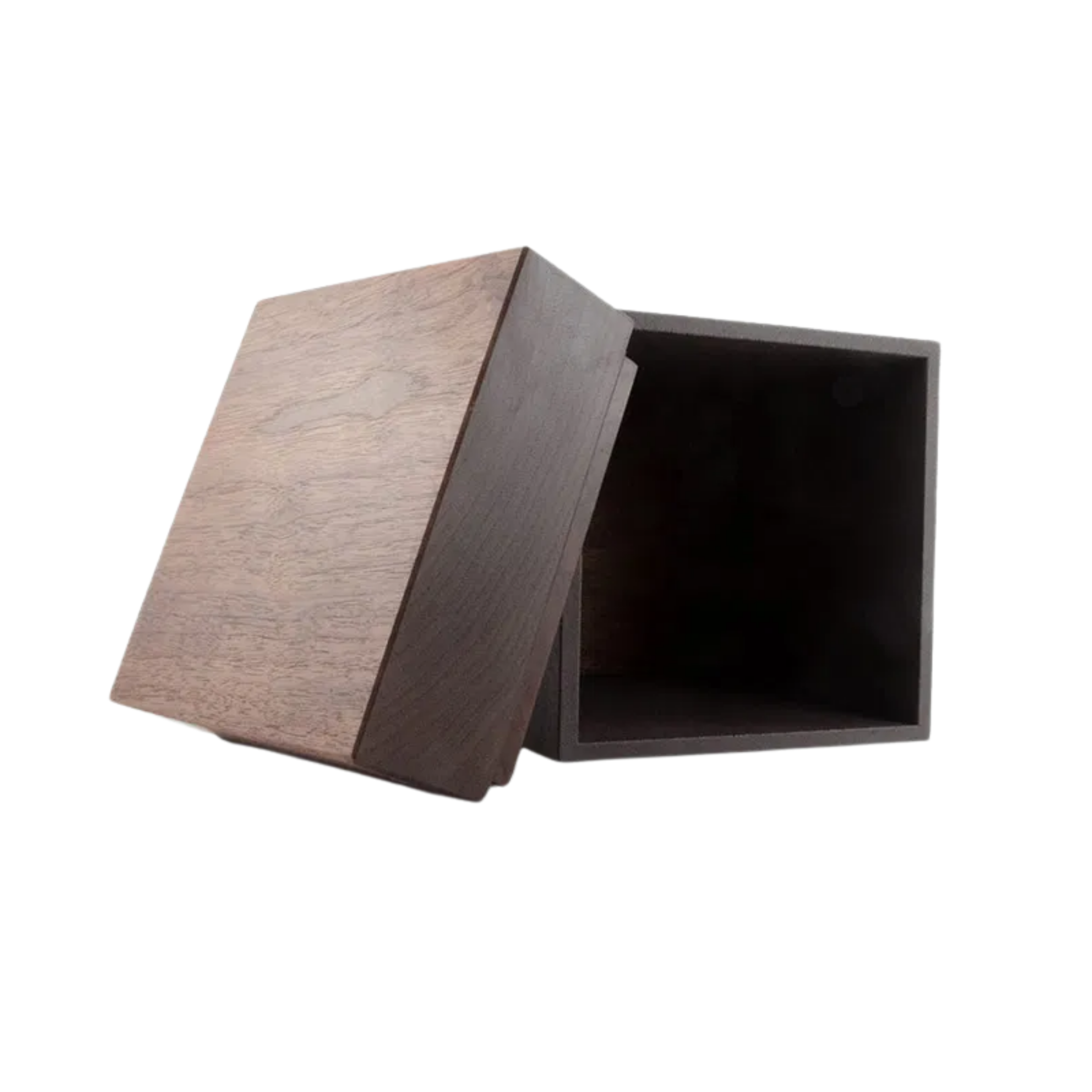 Wood Cremation Urn - The Lenox Urn in Black Walnut – Oaktree Memorials
