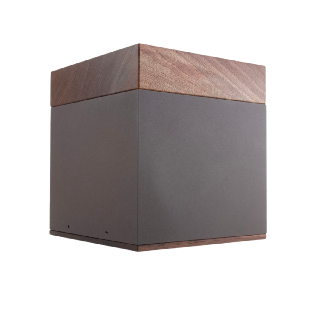 Wood Cremation Urn - The Lenox Urn in Black Walnut – Oaktree Memorials
